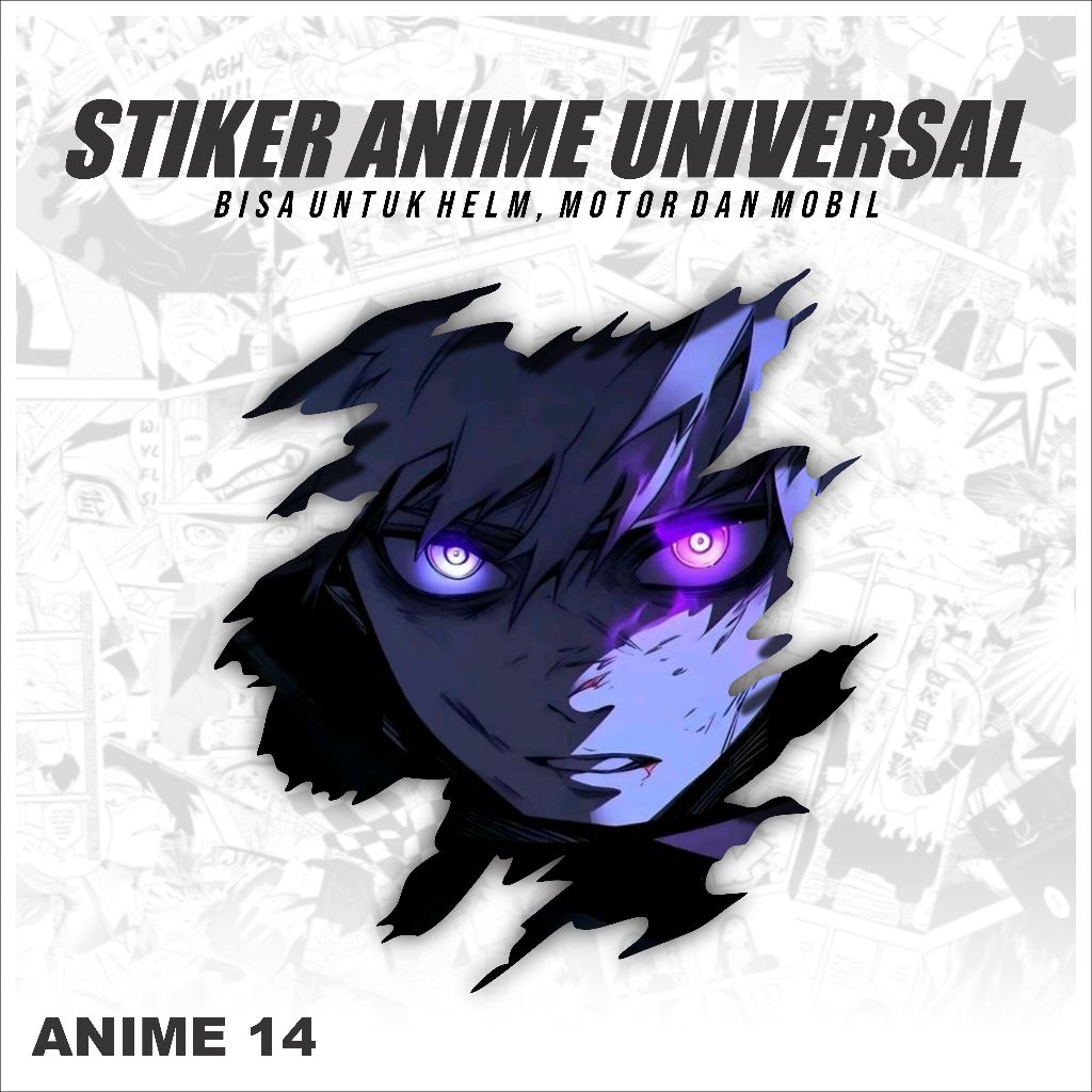 Jual STICKER ANIME UNIVERSAL KEREN /STICKER VINYL UV TRANSPARAN ...