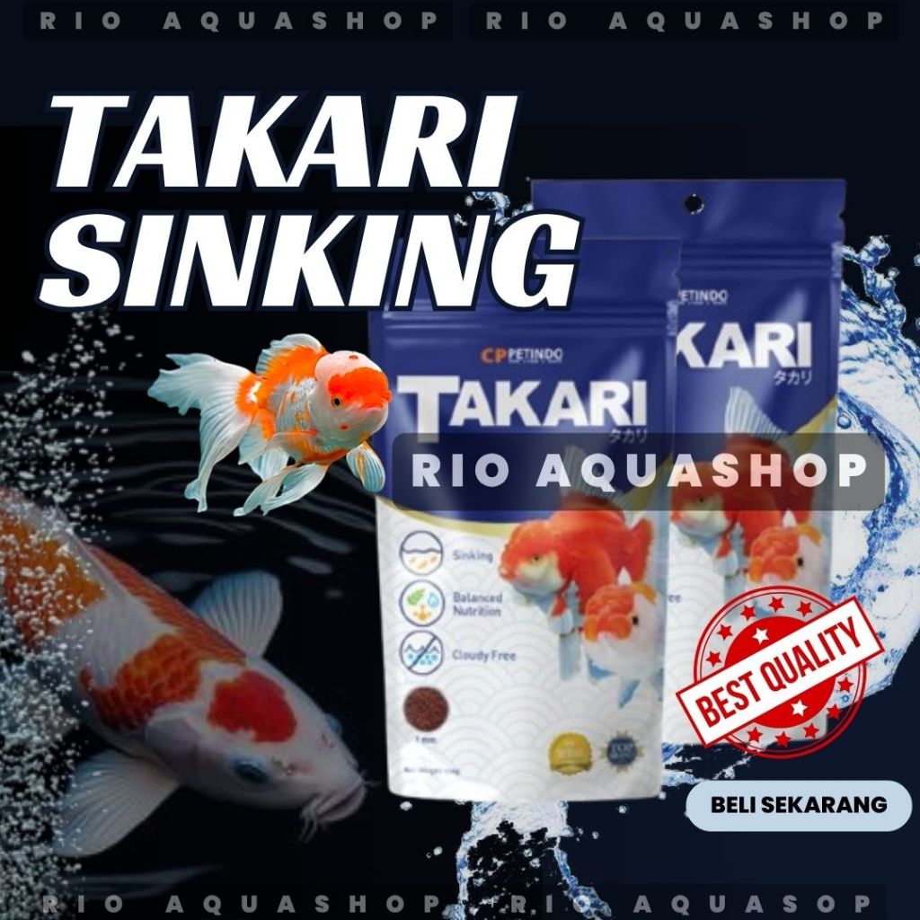Jual Takari Fish Food Sinking 100gr - Pelet Ikan Hias Tenggelam 1 mm ...