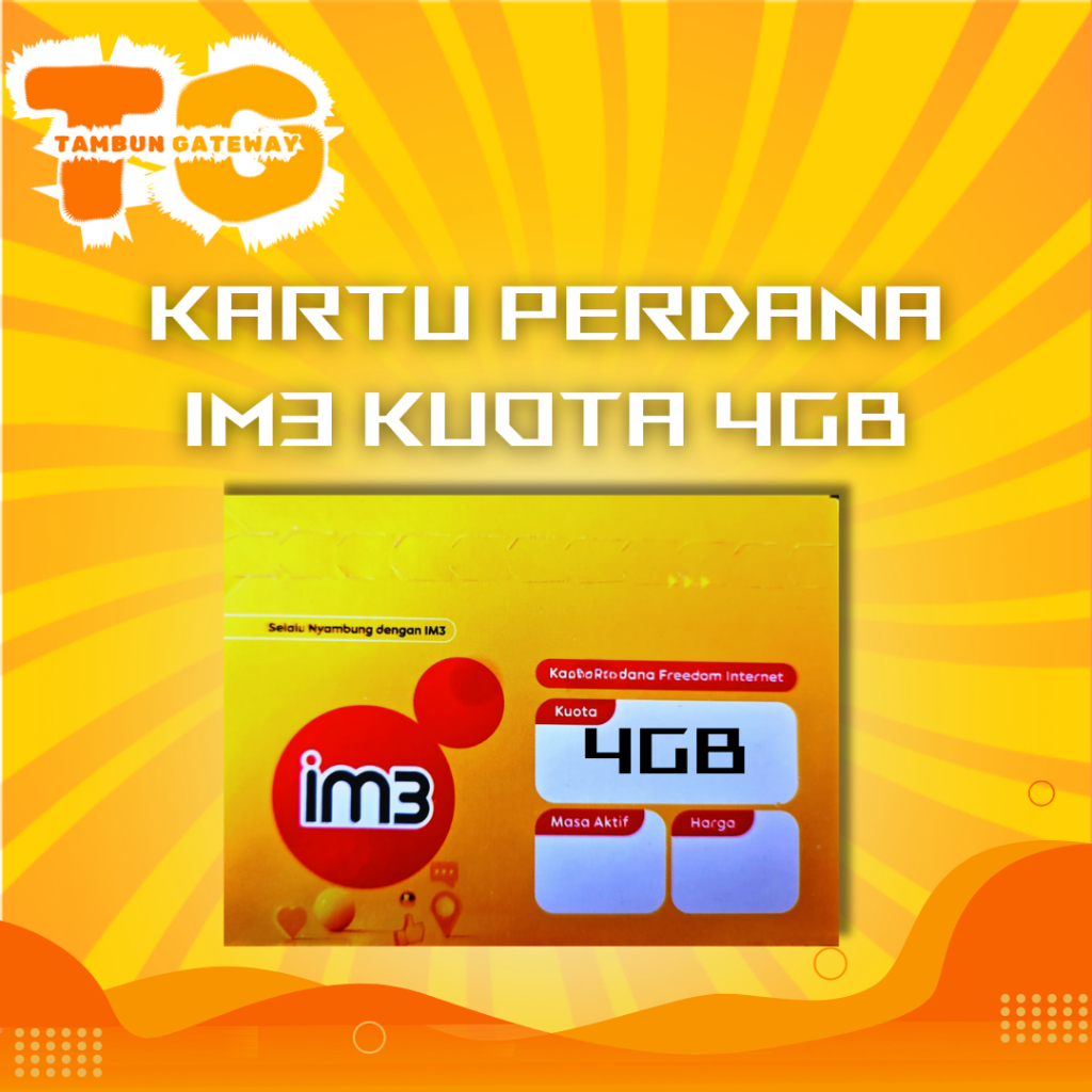 Jual Kartu Perdana Indosat IM3 Freedom Internet 4GB 30 Hari Nasional Segel | Shopee Indonesia