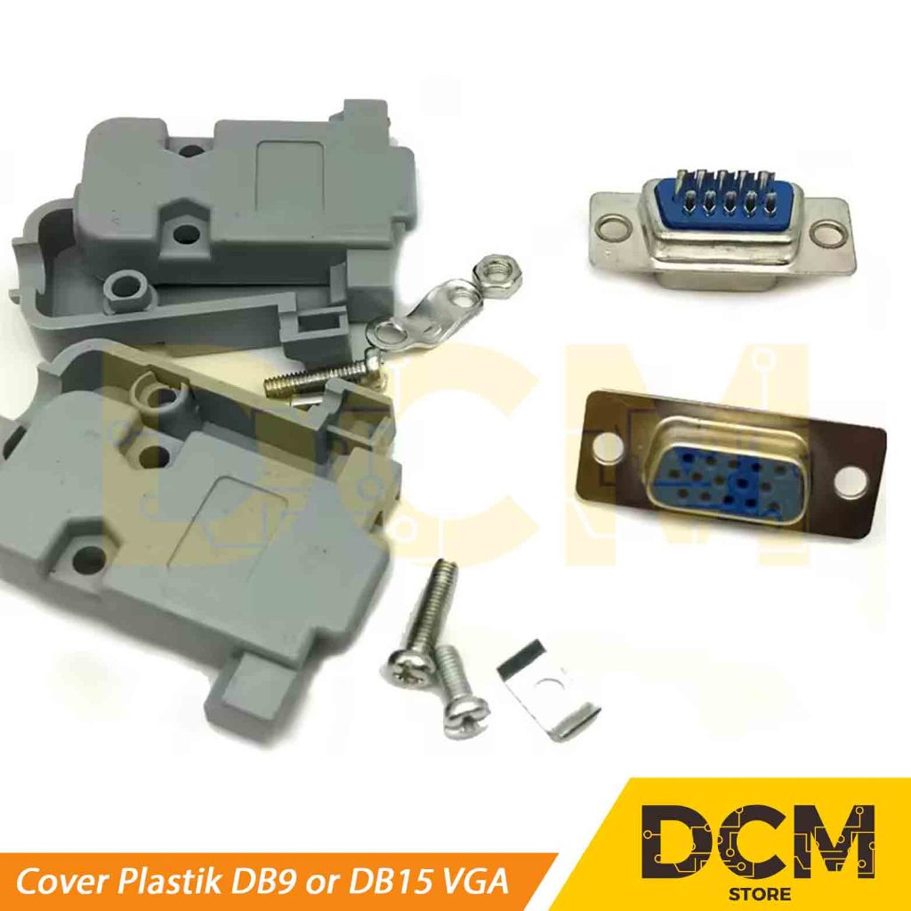 Jual Cover Plastik Plastic Cover DB9 or DB15 VGA Type Socket Adaptor DB ...