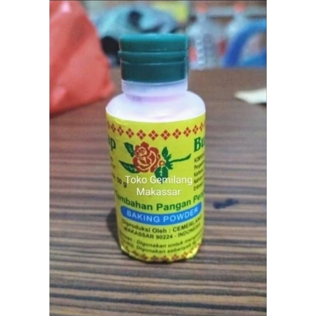 Jual Baking Powder Cap Bunga 1 lusin isi 12 botol @ 50 gram | Shopee ...