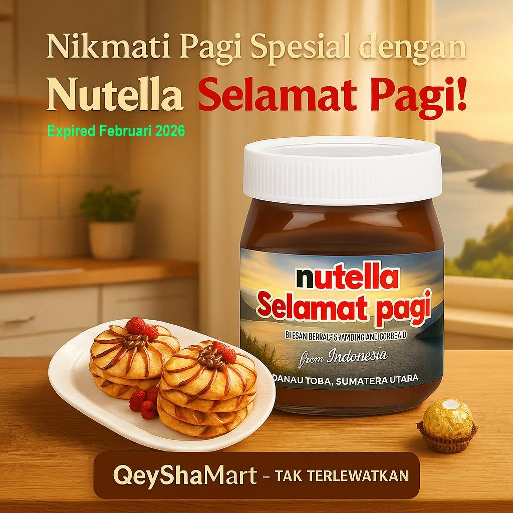 Jual Nutella 350gr Selai Coklat Hazelnut Original Edisi Selamat Pagi ...