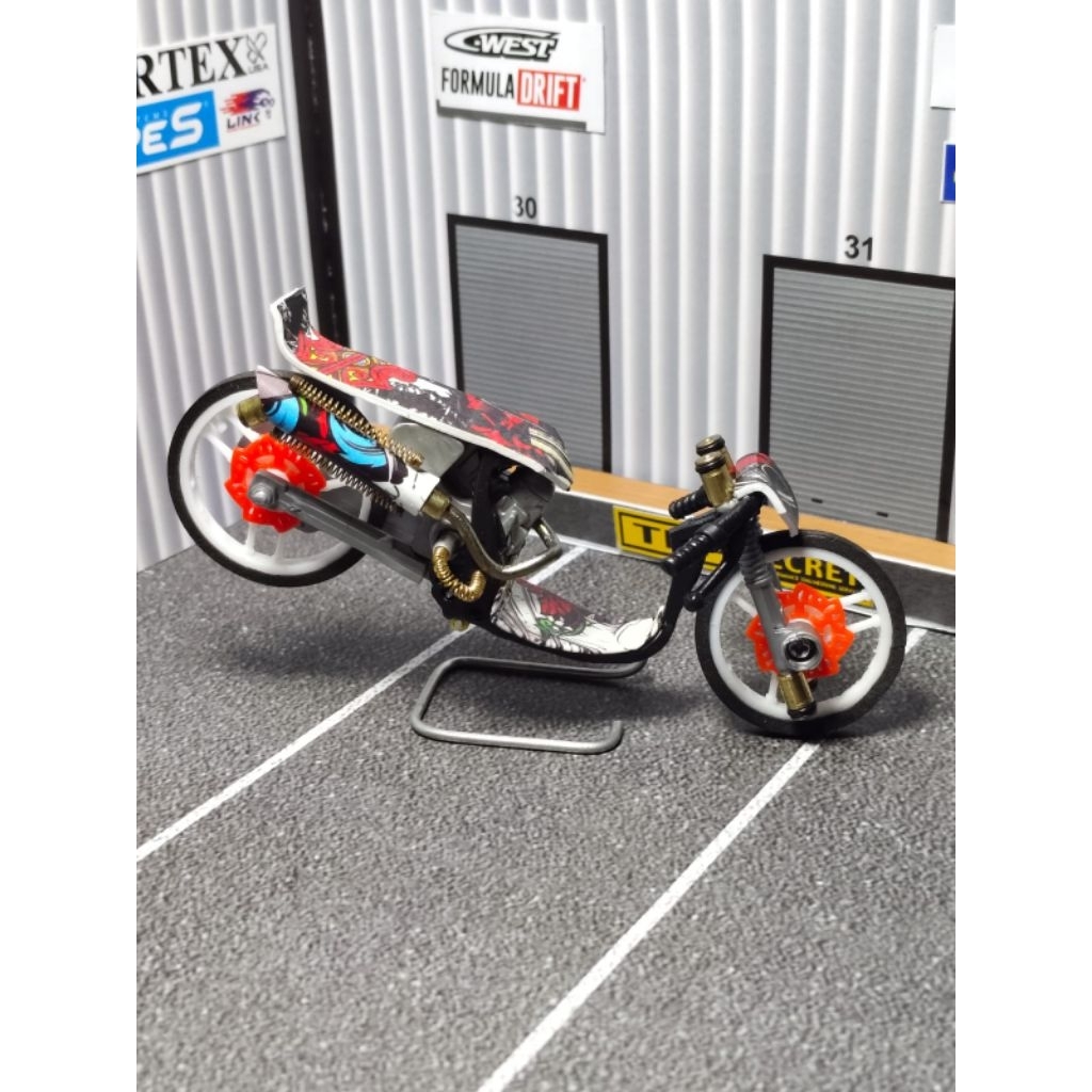 Jual Mainan Miniatur Motor Drag Ceper Baru Mci Modif Keren | Shopee ...