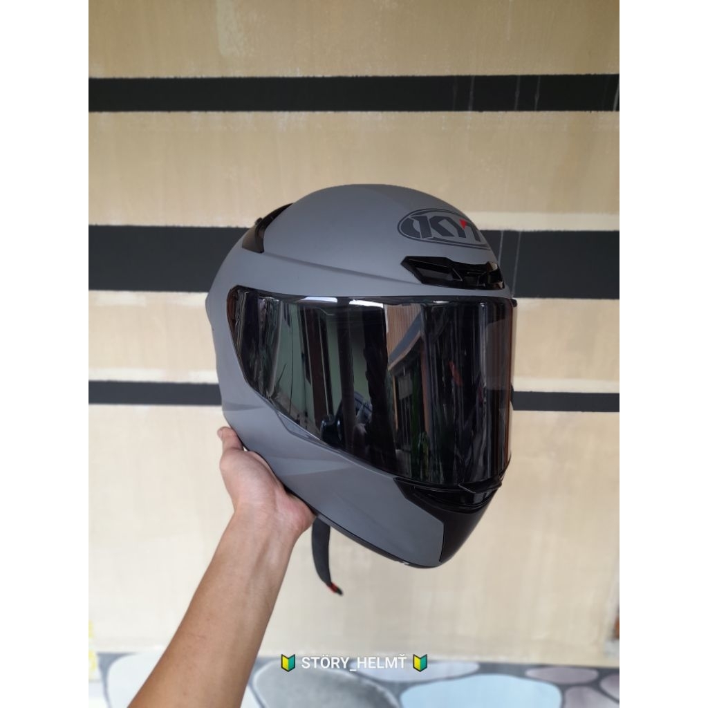Jual Helm KYT TT-Course Gorilla Grey | Shopee Indonesia