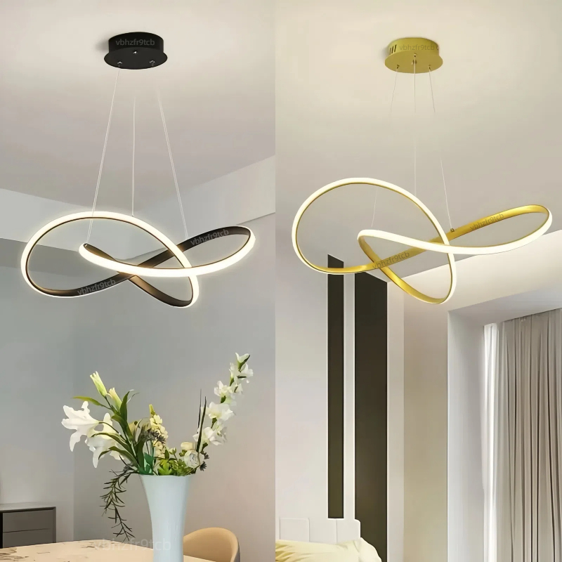 Jual Lampu Gantung Restoran Modern LED 3 Warna Lampu Gantung Ruang Tamu Kamar Tidur Minimalis ...