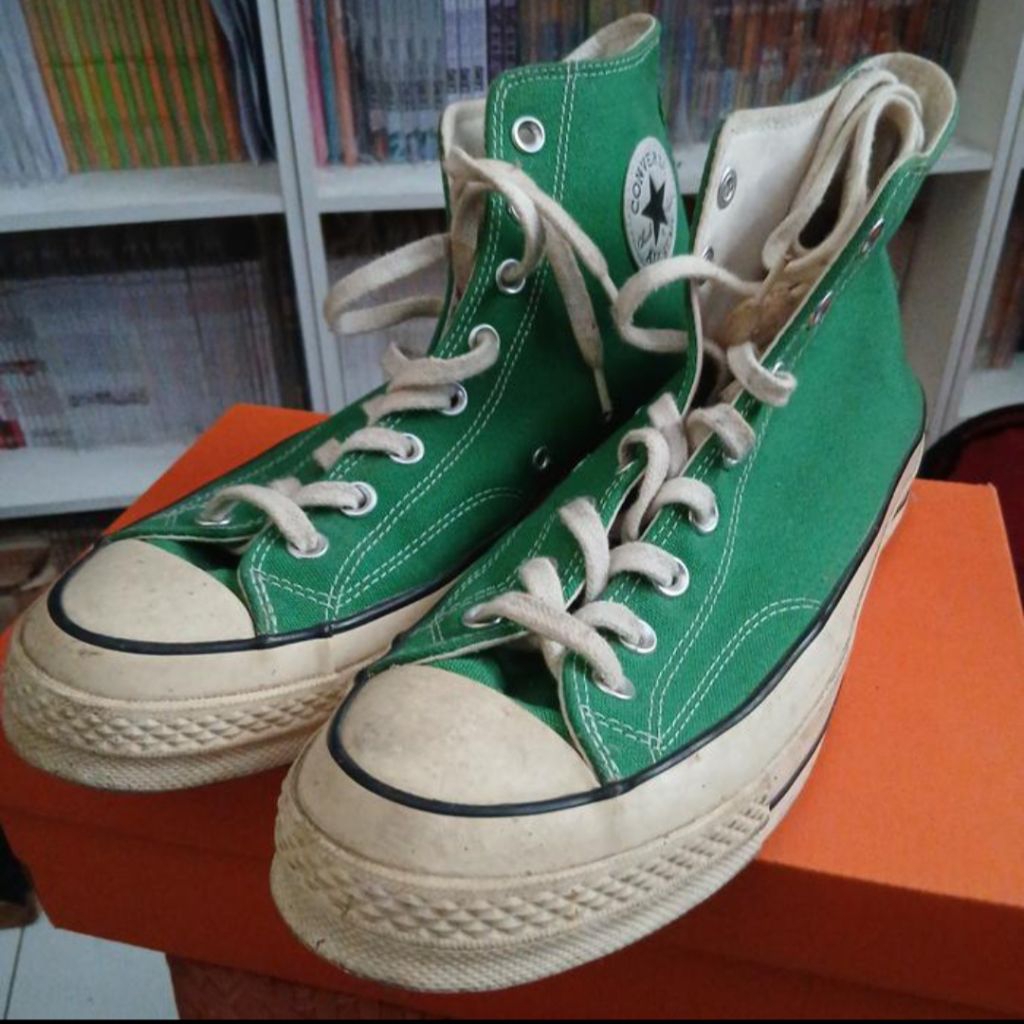 Jual Converse Chuck 70 HI size 43 (Green Hijau) Second Bekas Ori ...