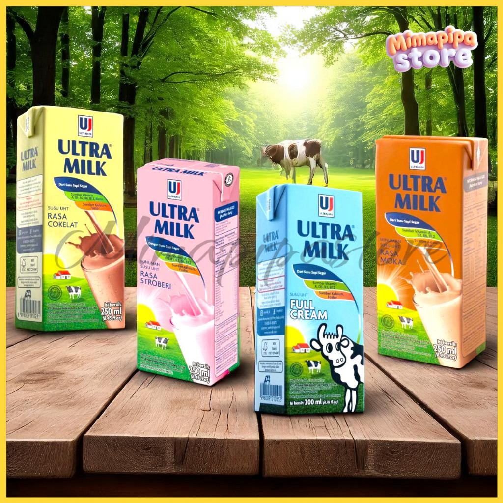 Jual Susu Ultra Milk Varian Rasa Kemasan 250ML | Shopee Indonesia