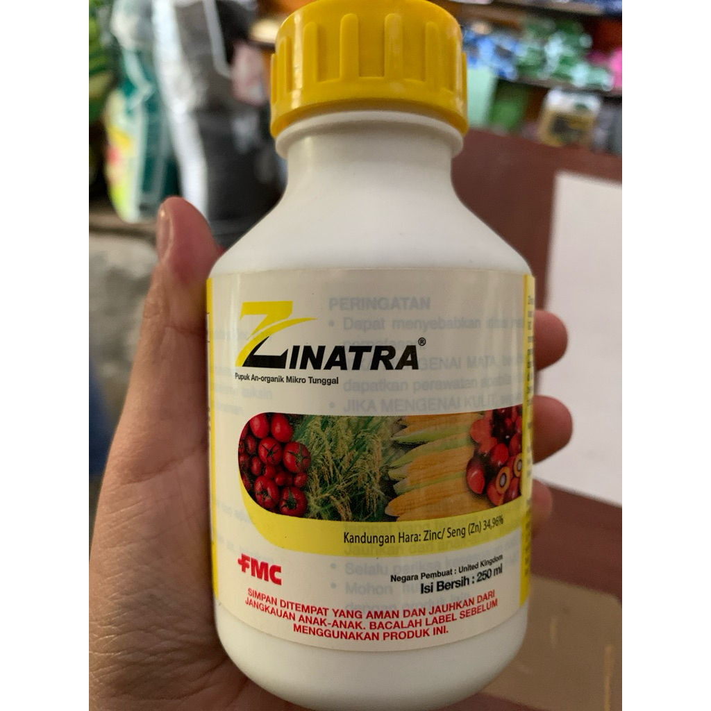 Jual PUPUK ANORGANIK ZINATRA 250ML-Pupuk Mikro FMC | Shopee Indonesia