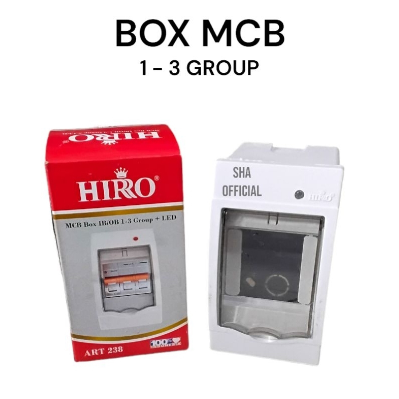 Jual Box Mcb 2 Grup dengan indikator lampu rumah mcb 2 group kotak mcb ...
