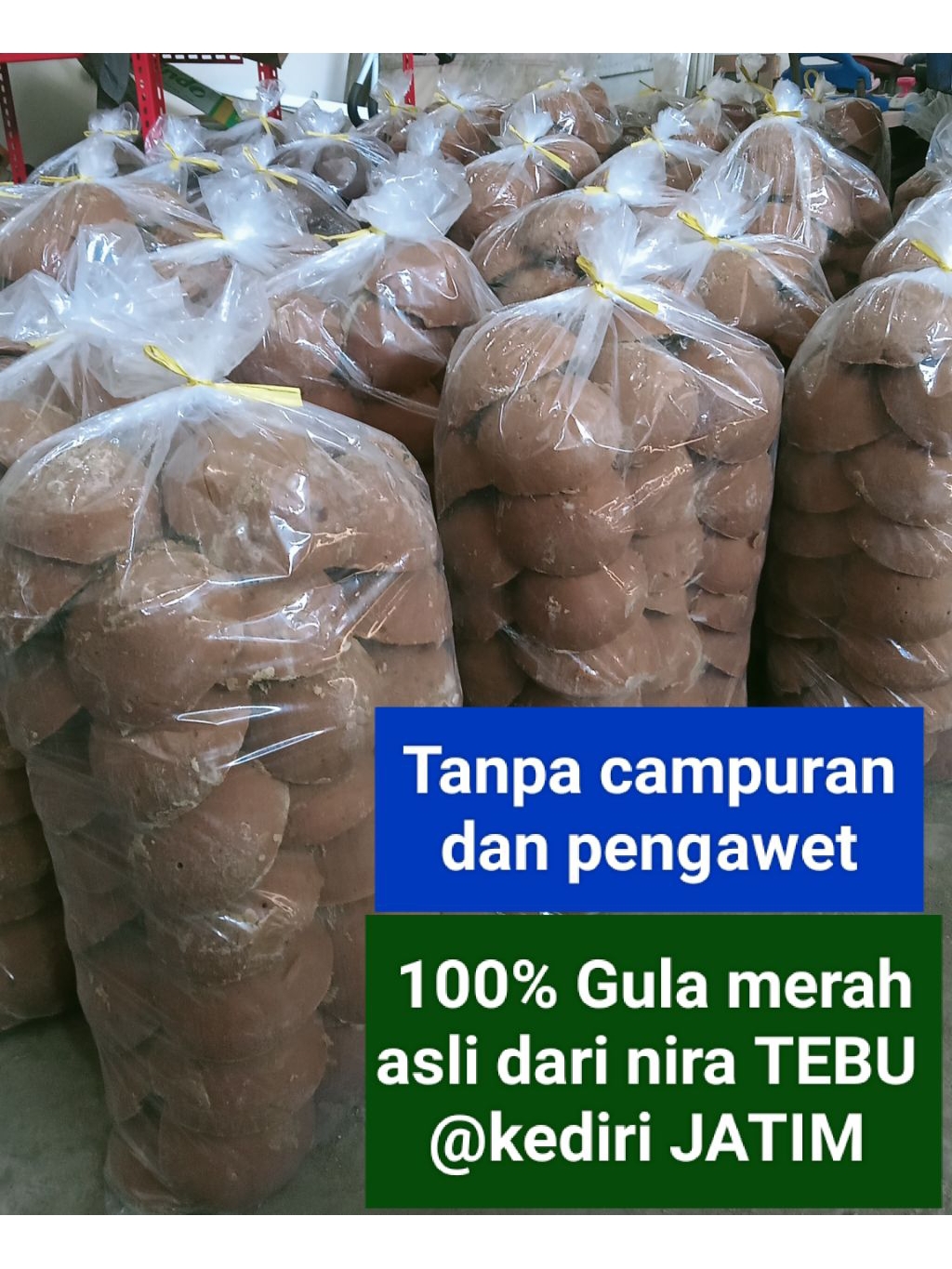Jual 10kg Gula merah batok besar// Gula Jawa asli 100% dari nira tebu ...
