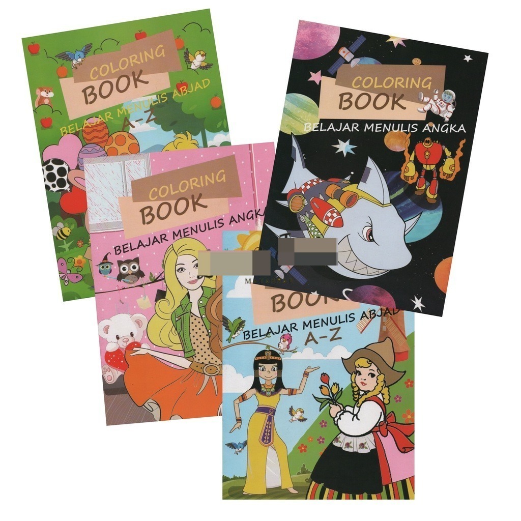 Jual INTER FANCY - COLORING BOOK / BUKU MEWARNAI & BELAJAR MENULIS ...