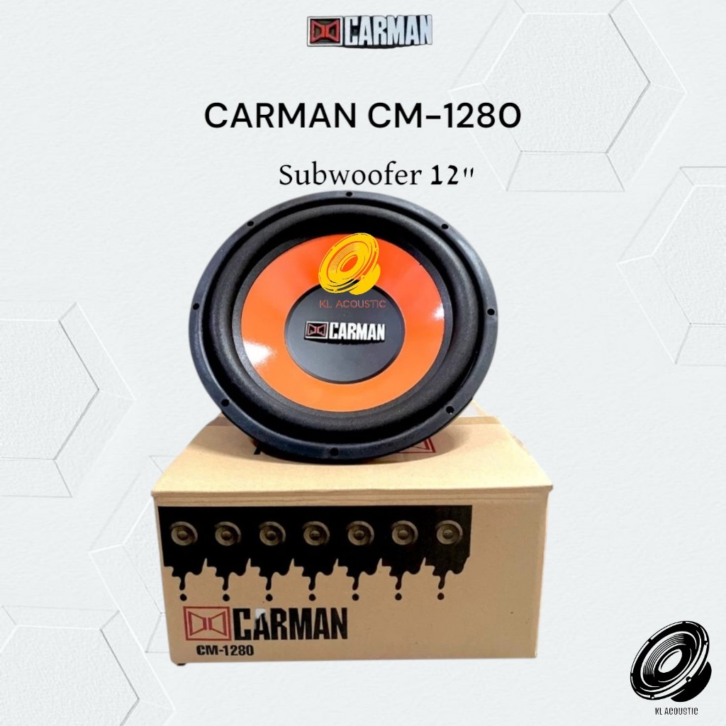 Jual CARMAN CM-1280 Subwoofer 12" | Shopee Indonesia