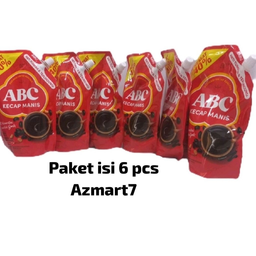 Jual ABC kecap manis pouch 825 gr paket isi 6 pcs (1/2 DOS) | Shopee ...