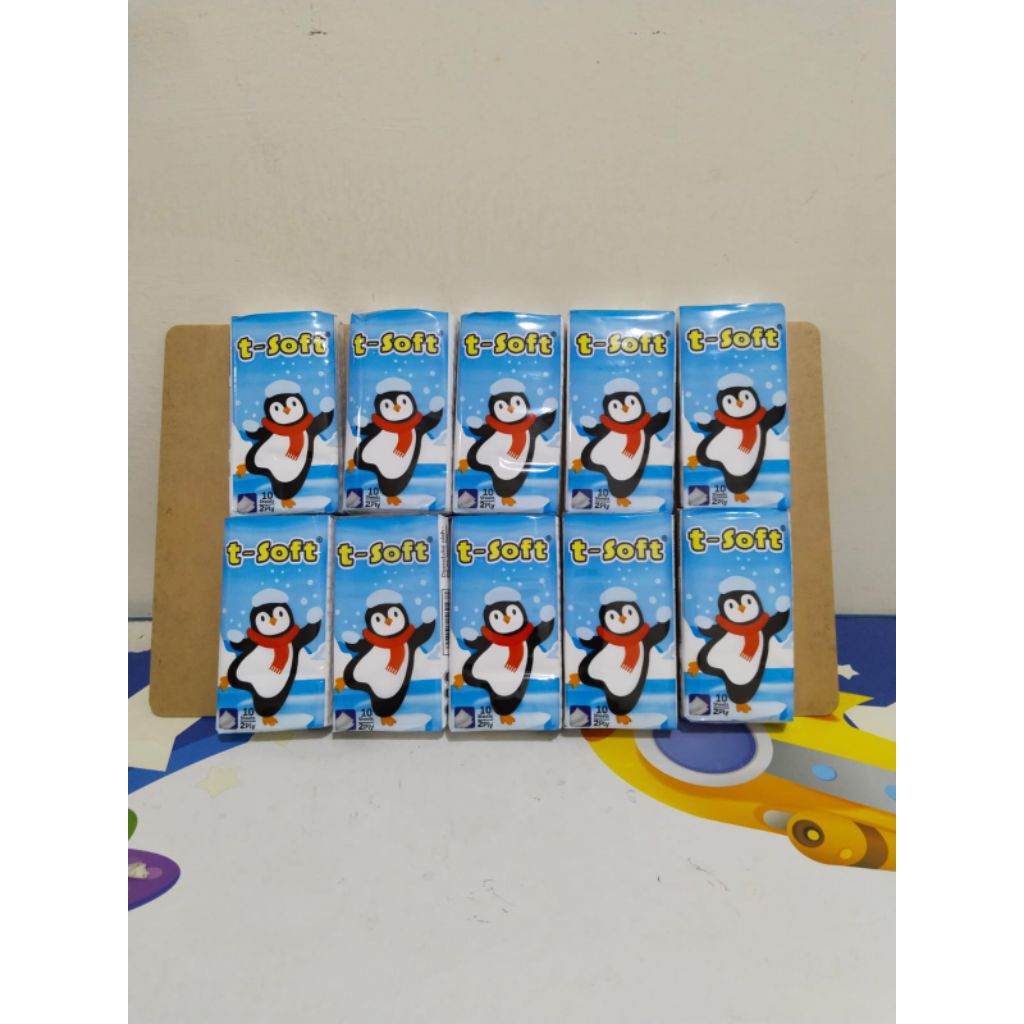 Jual Tisu Tissue TSoft Pocket Hanky 1 Pack isi 10pc Tissue 2Ply 10 ...