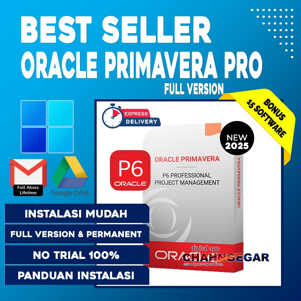 Jual Oracle Primavera P6 v24 Profesional 2025 Full Version Software ...