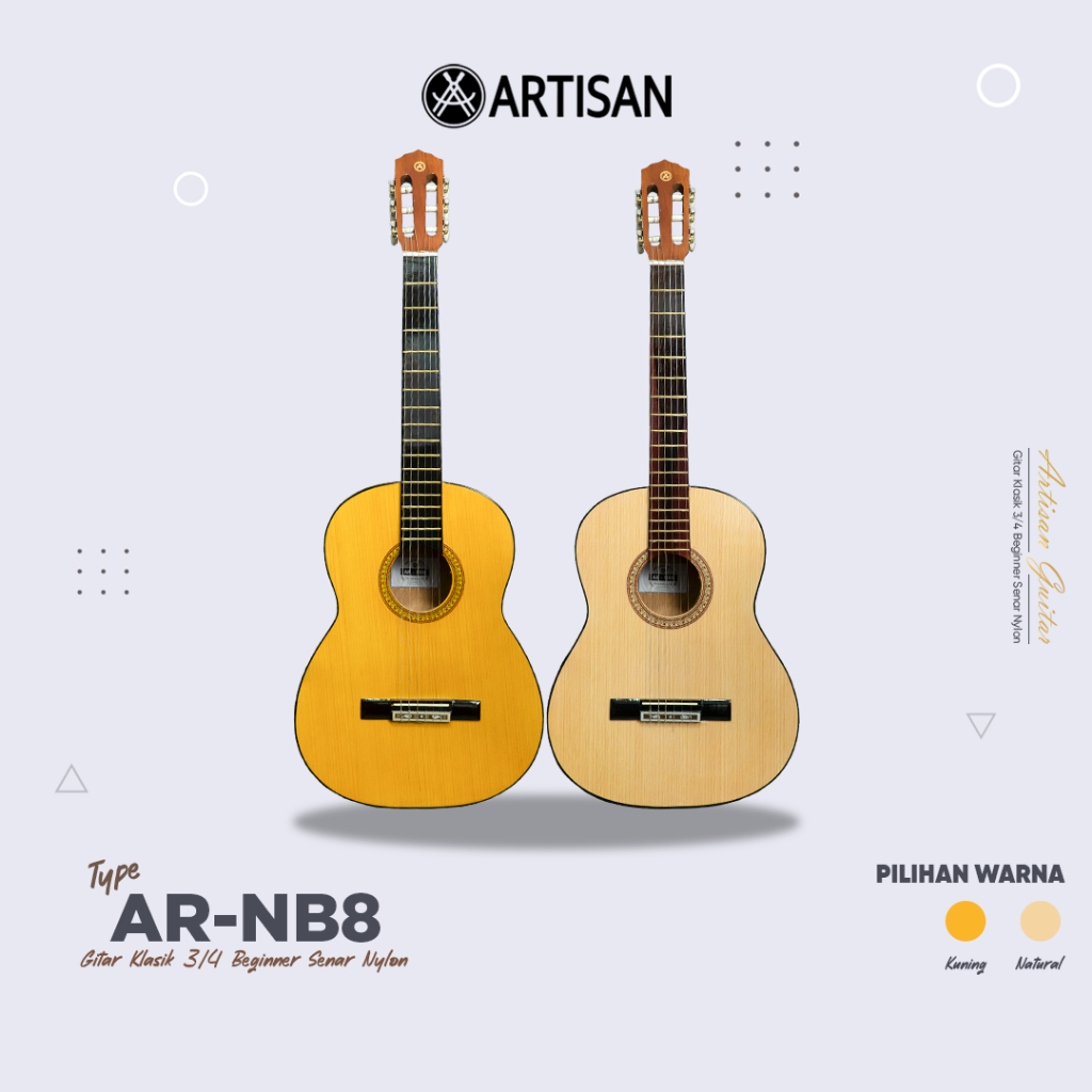 Jual ARTISAN Gitar Klasik AR - NB8 Senar Nylon Guitar | Shopee Indonesia