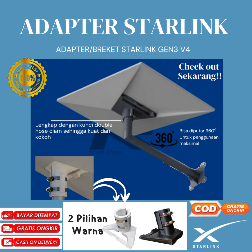 Jual Tiang Starlink sepaket breaket V4 gen 3 | Shopee Indonesia