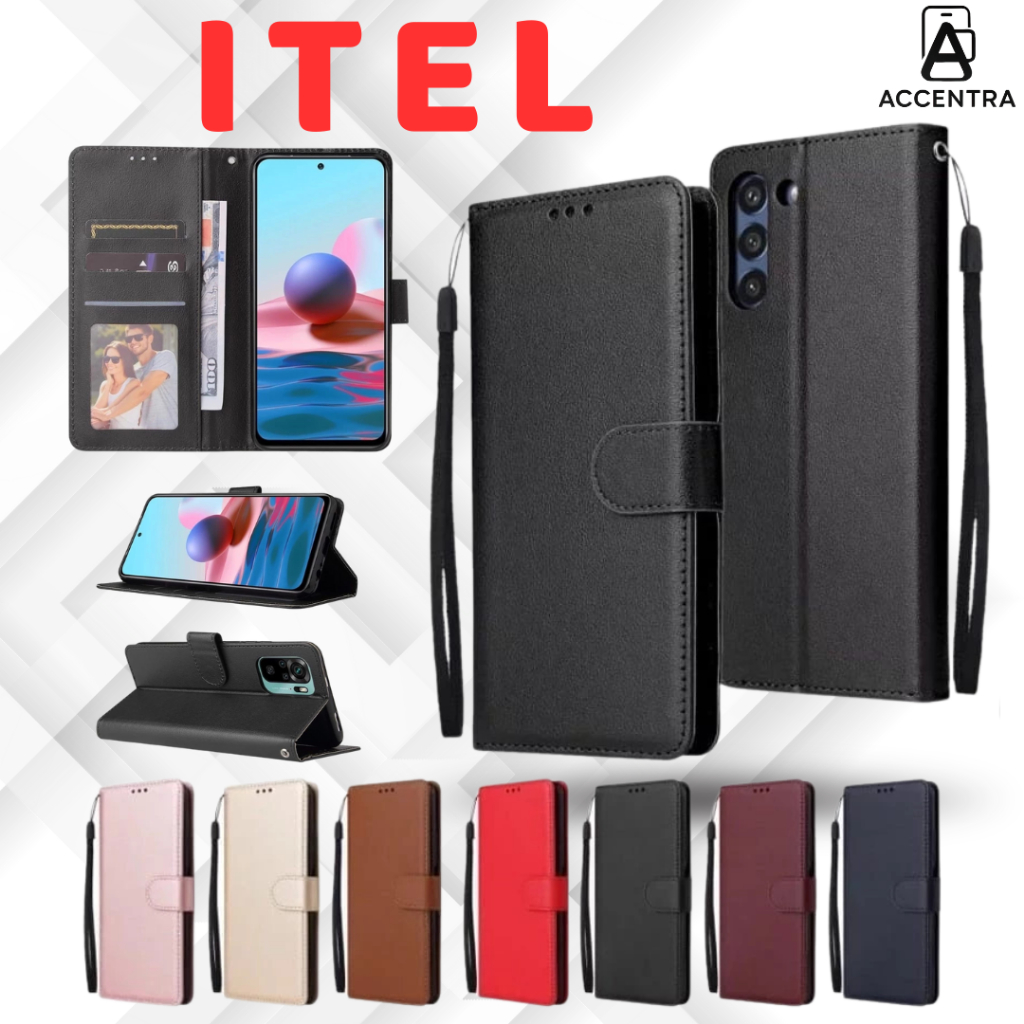 Jual Flip Cover Dompet Kulit ITEL A60 P40 S23 S23+ / COVER CASE CASING ...