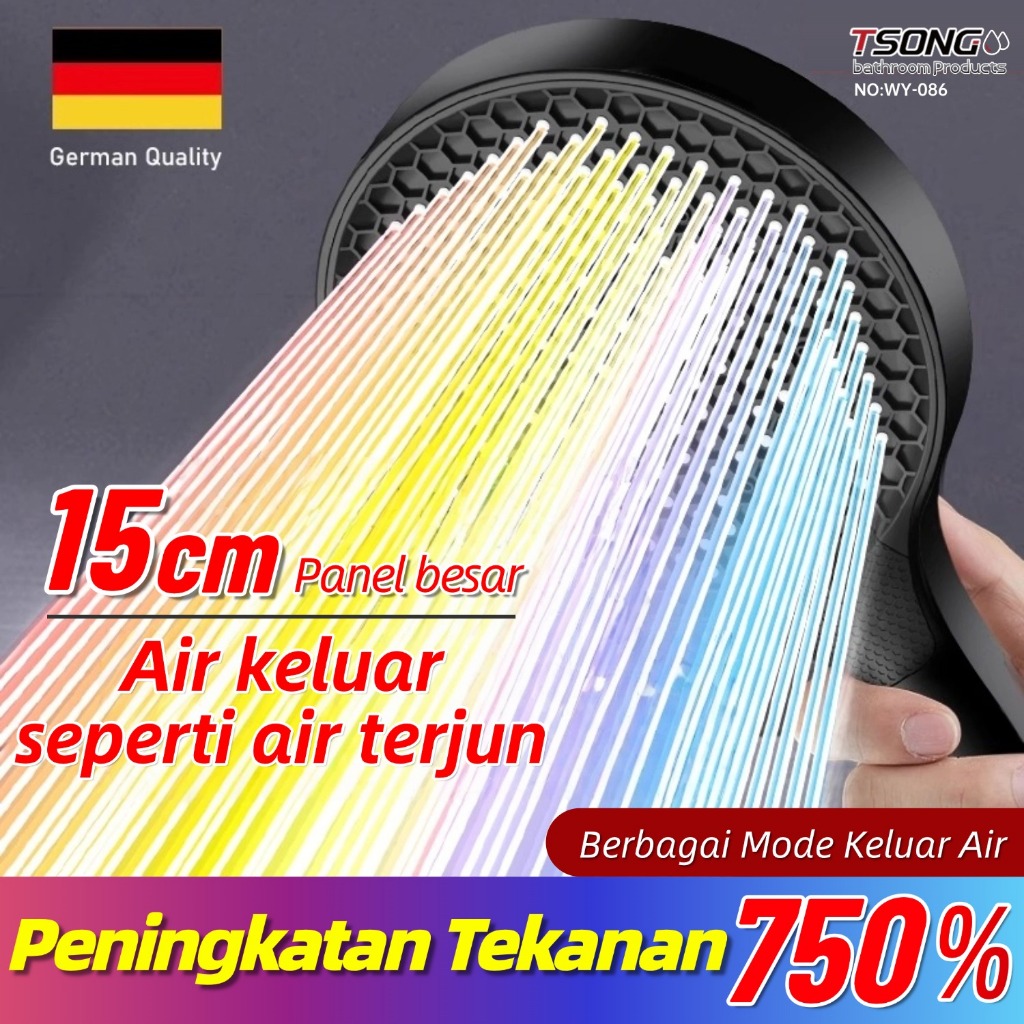 Jual TSONG Hujan shower aliran air besar Panel besar diameter 150MM ...