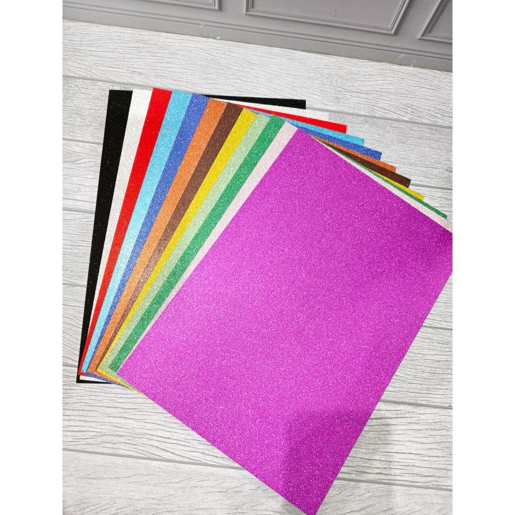 Jual Kertas Karton Gliter Glitter Paper Craft | Shopee Indonesia