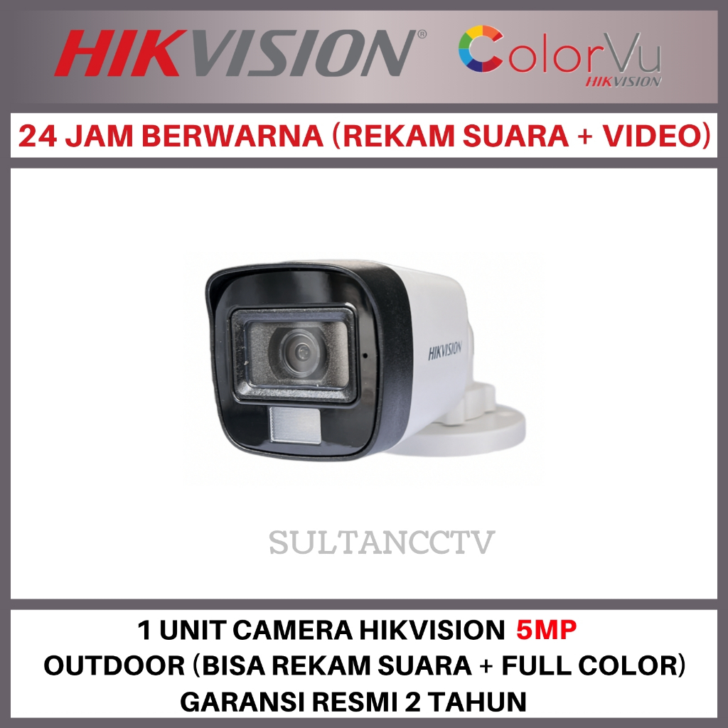 Jual Kamera Cctv Outdoor Hikvision Colorvu 5mp 3K Support Audio Turbo ...