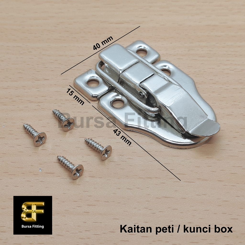 Jual Kaitan peti kotak besar / overval / kunci koper / kunci album ...