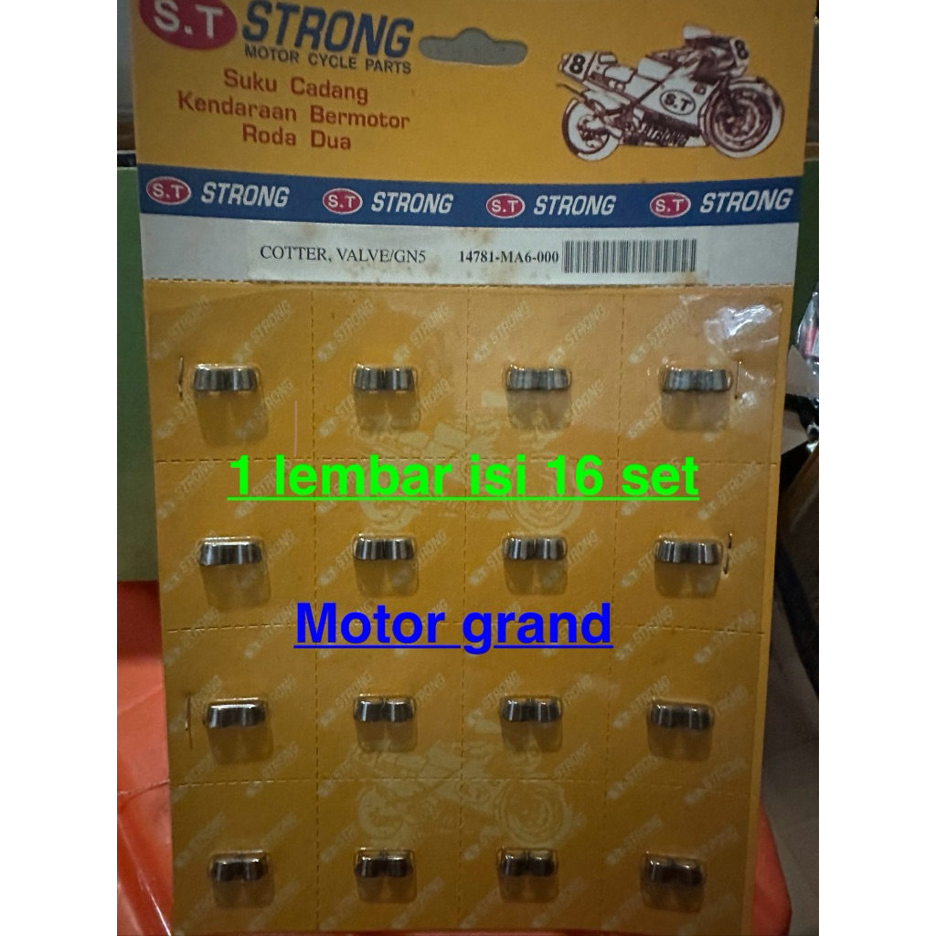 Jual kuku klep grand 1 lembar isi 16 set honda motor grand | Shopee ...
