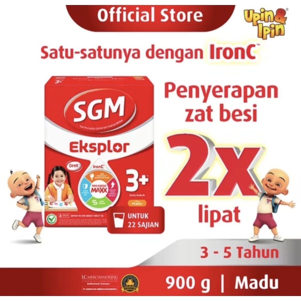 Jual SGM EKSPLOR 3+ DENGAN IRONC SUSU BUBUK RASA MADU/VANILA/COKELAT 900GR | Shopee Indonesia