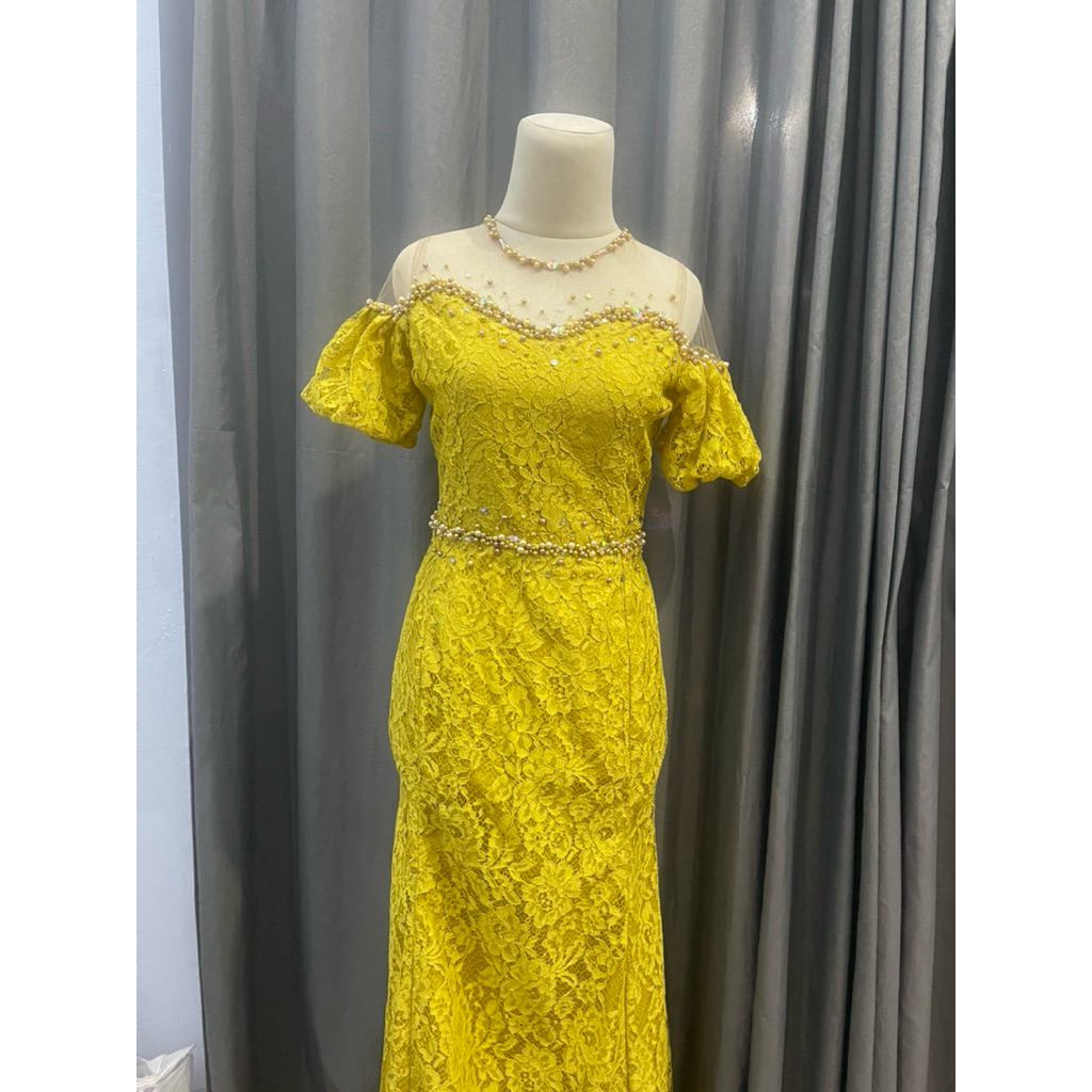 Jual NEW (gaun kuning by Mano) | Shopee Indonesia