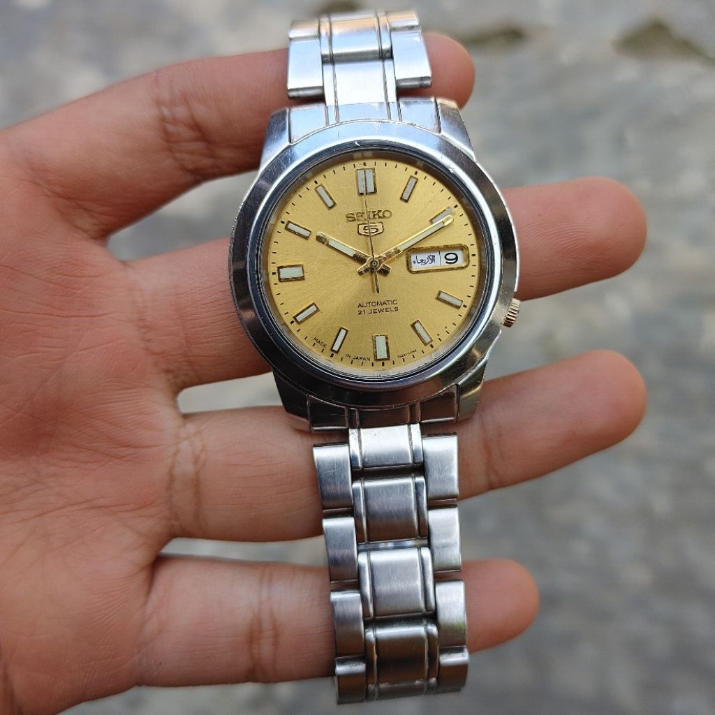 Jual jam tangan seiko 5 automatic SNKK15J1 Caliber 7s26 02w0 | Shopee ...