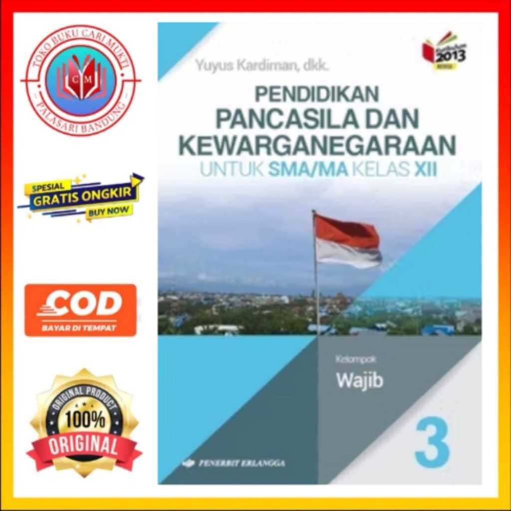 Jual BUKU PENDIDIKAN PANCASILA DAN KEWARGANEGARAAN UNTUK SMA/MA KELAS 12 KURIKULUM 2013 BEKAS ...