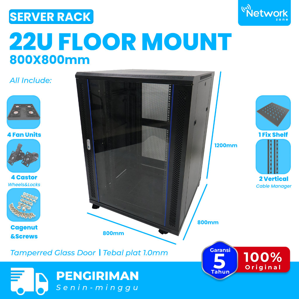 Jual Rack Server 22U Floor Mount Rack 800X800mm | Shopee Indonesia
