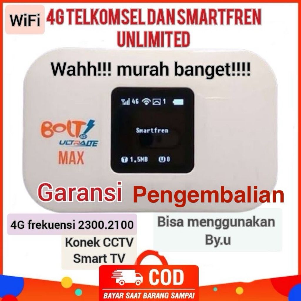 Jual Modem wifi 4G unlock smartfren dan telkomsel bolt aqualia ...