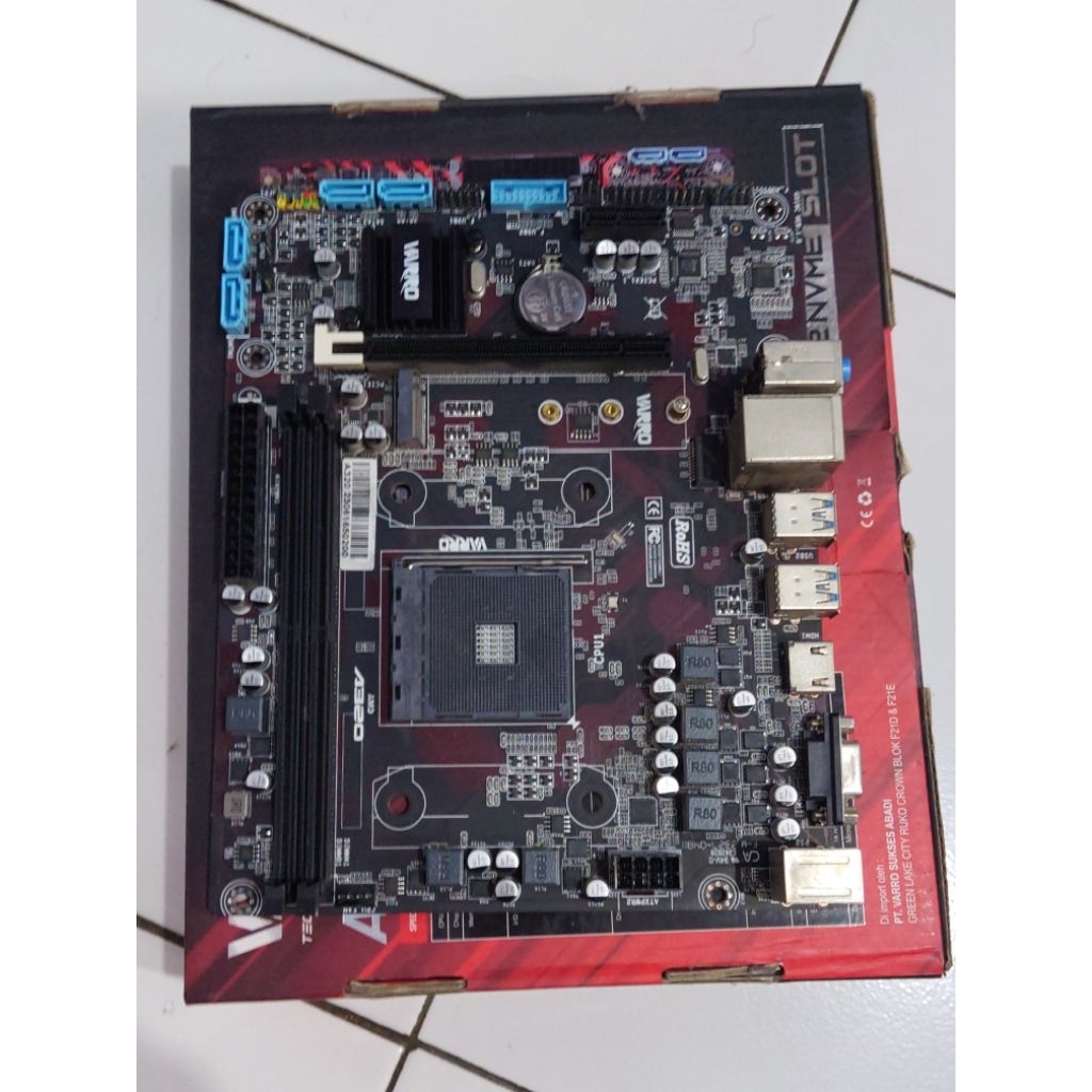 Jual Motherboard Varro A320 Am4 | Shopee Indonesia
