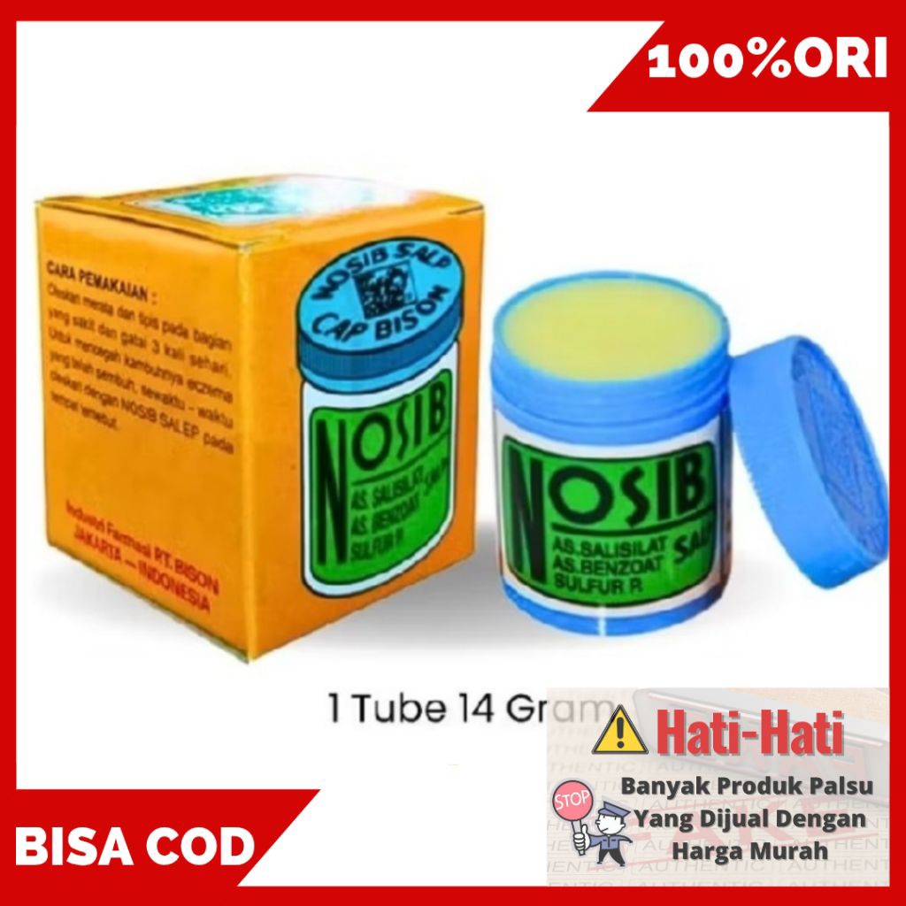 Jual Salep kulit Nosib panu, kutu air, gatal gatal 14 gr Original ...