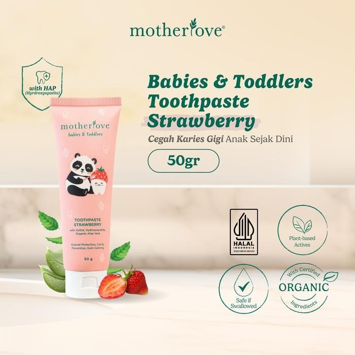Jual Motherlove Toothpaste Pasta Gigi Strawberry 50g | Shopee Indonesia