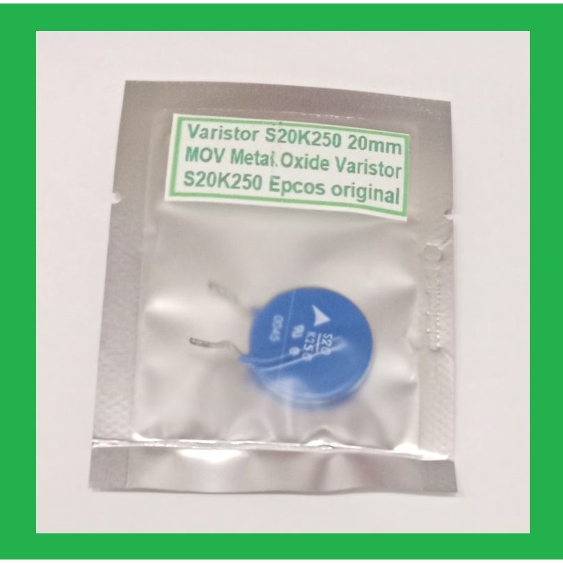 Jual Varistor S20K250 20mm MOV Metal Oxide Varistor S20K250 Epcos ...
