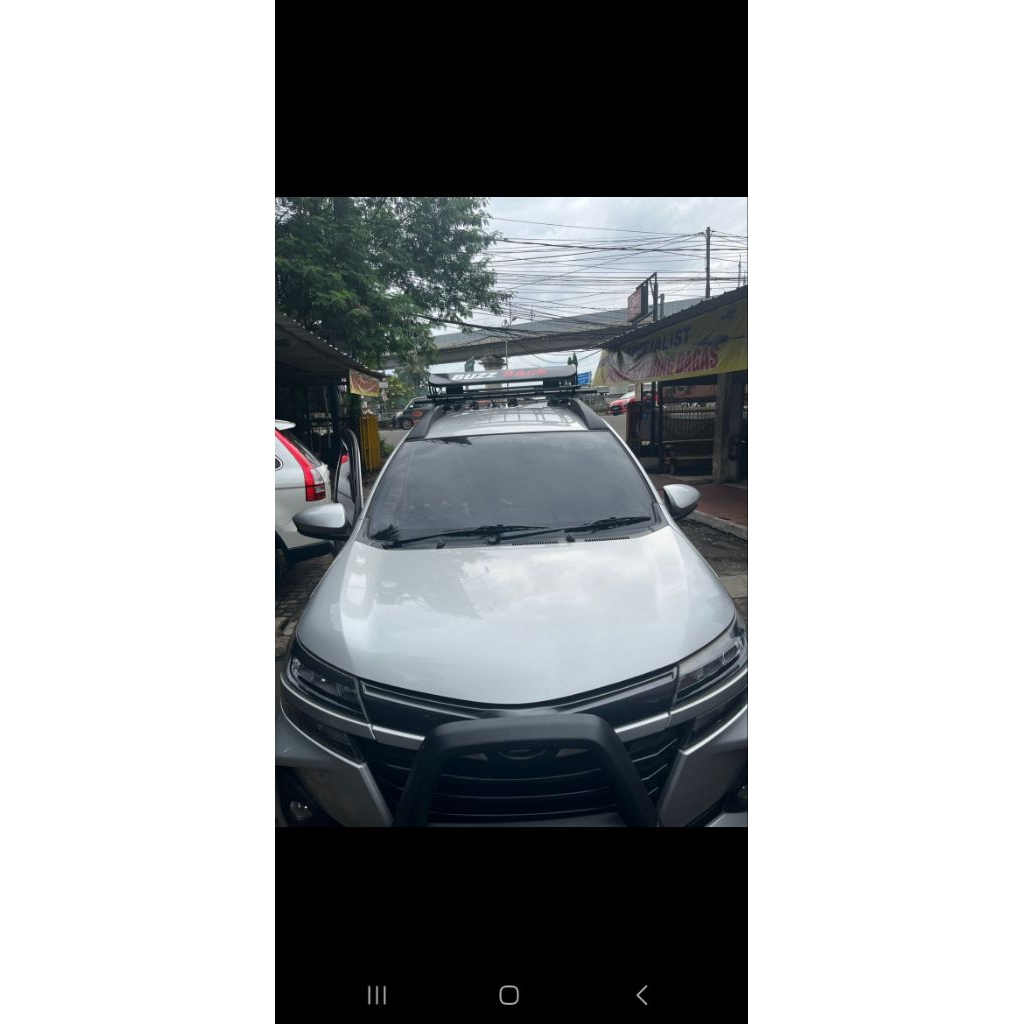 Jual Roof rack bagasi atas mobil jepit roof rail model buzz rack ukuran ...