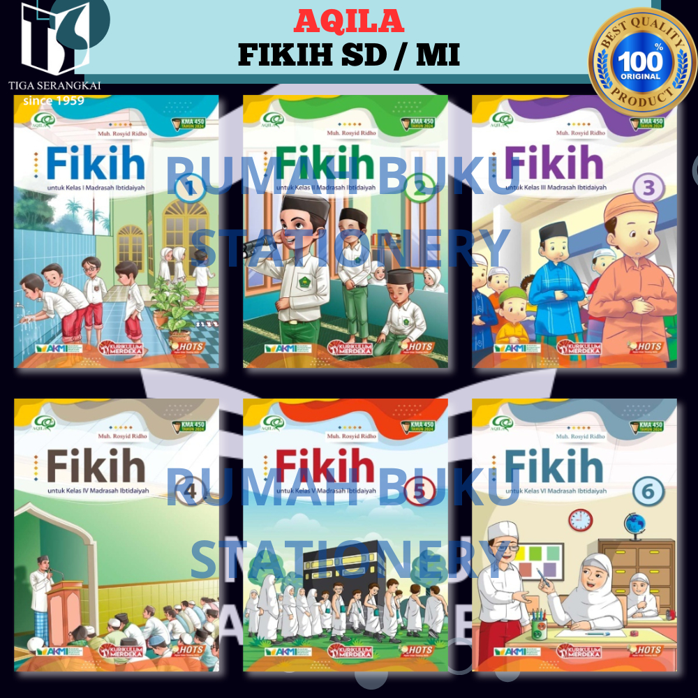 Jual AQILA BUKU FIKIH KELAS 1 2 3 4 5 6 SD / AQILA / KMA 183 / MA /Fikih SD / KURIKULUM MERDEKA ...