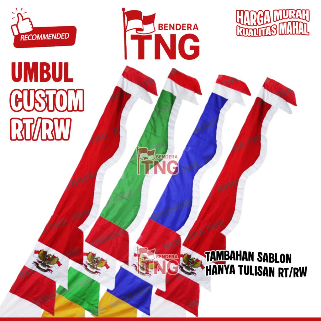 Jual BENDERA TNG Umbul Umbul Custom Sablon RT/RW Umbul Bendera ...