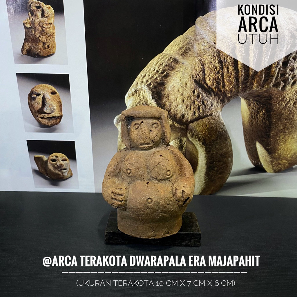 Jual Arca Terakota Dwarapala Temuan C44 atau Arca Era Majapahit atau Patung Kuno atau Terakota ...