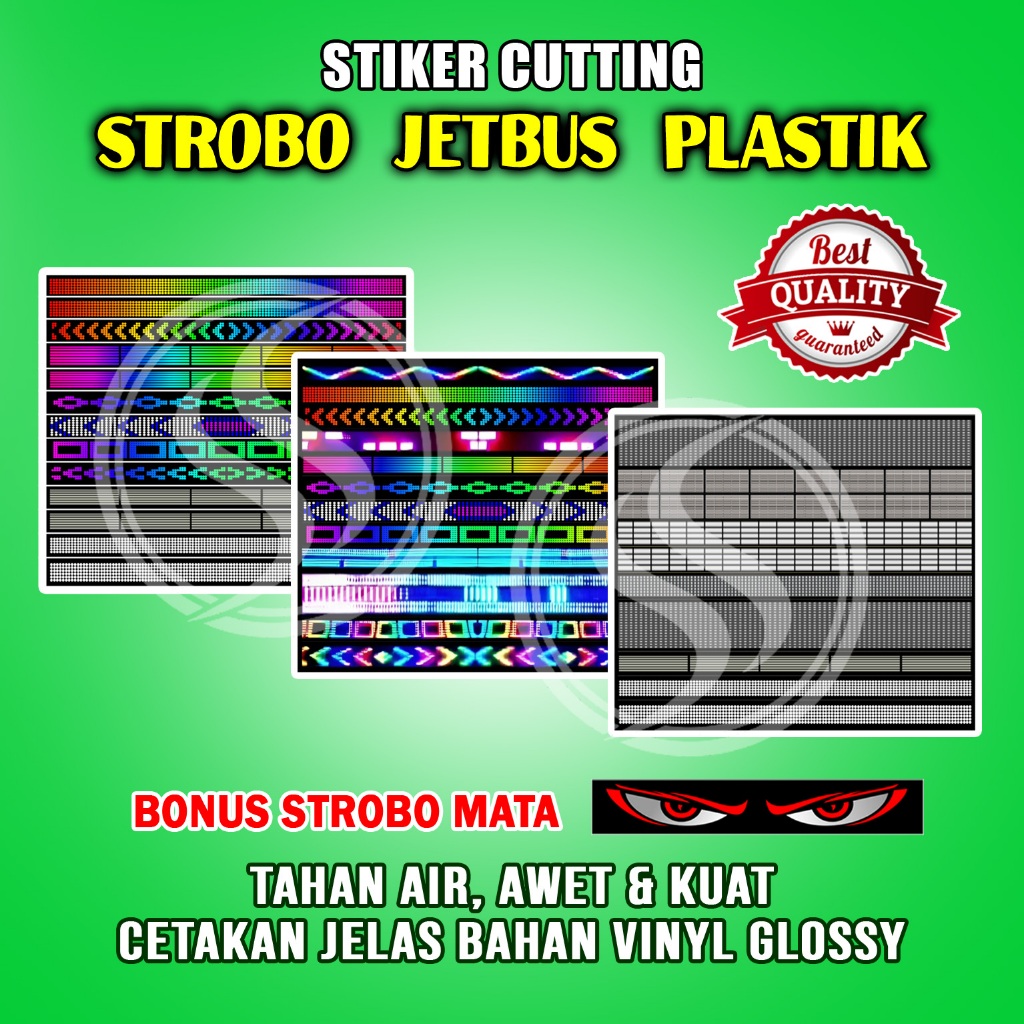 Jual Stiker Cutting STROBO RUNNING JETBUS miniatur bus plastik | Shopee ...