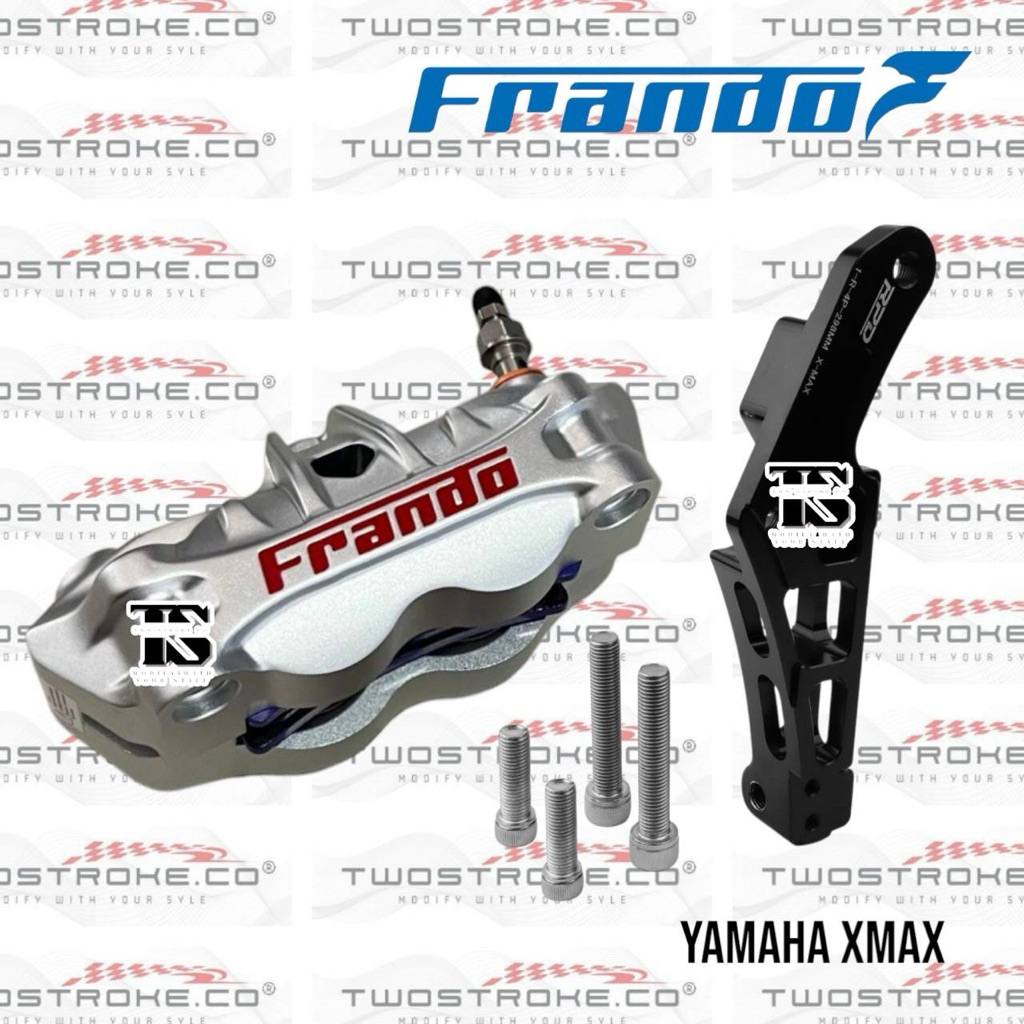 Jual Kaliper 4 Piston Radial Frando FCF100 Black Red Logo // Kaliper 4 ...