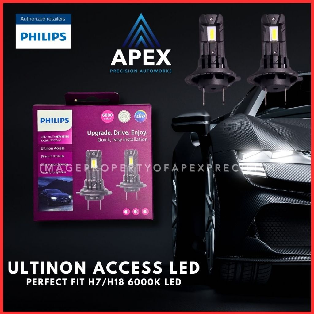 Jual PHILIPS ULTINON ACCESS LED H7/H18 6000K 12/24V | Shopee Indonesia