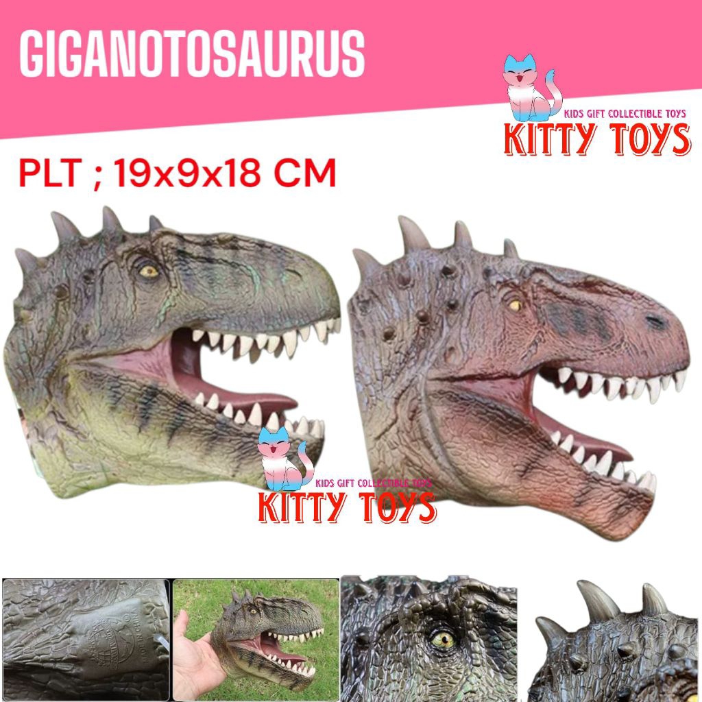 Jual NEW Hand Puppet Dinosaurus Sarung Tangan Dino Giganotosaurus ...