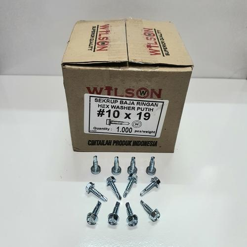 Jual Baut Roofing Sekrup Skrup Baja Ringan 10 x 19 Per Dus | Shopee Indonesia