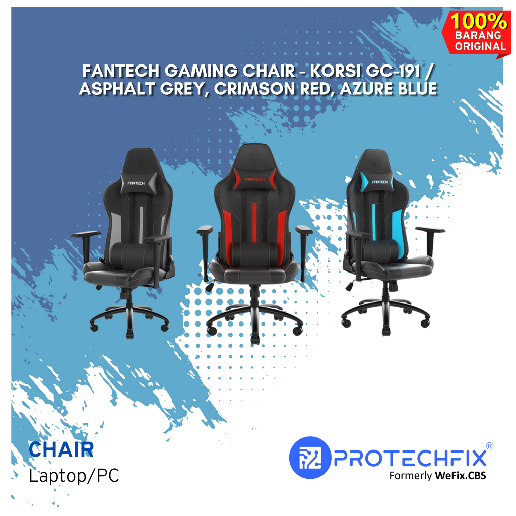 Jual FANTECH GAMING CHAIR - KORSI GC-191 GC191 GC 191 / Asphalt Grey ...