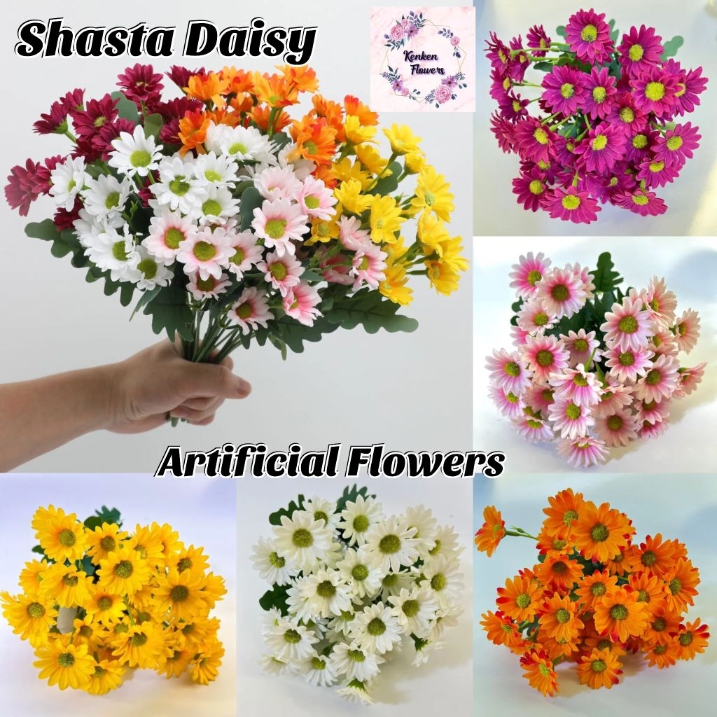 Jual Shasta Daisy Mini Daisy Bunga Tangkai Artificial Dekorasi | Shopee ...