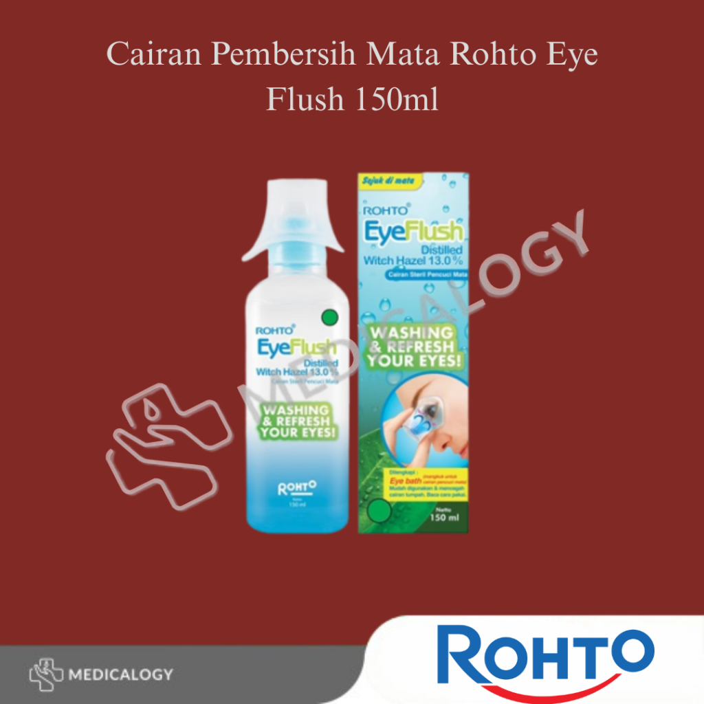 Jual Cairan Pembersih Mata Rohto Eye Flush 150ml | Shopee Indonesia