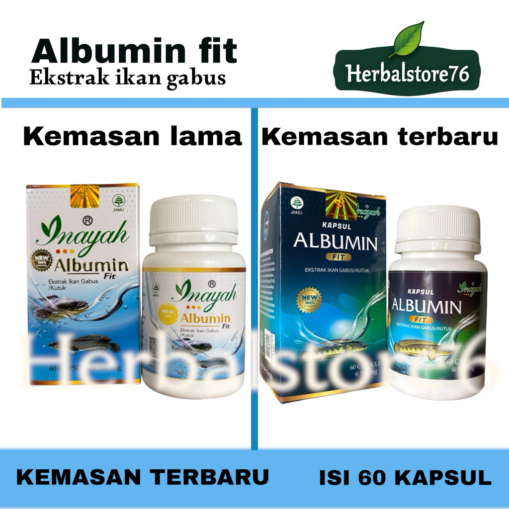 Jual Albumin Fit Kapsul Ekstrak Ikan Gabus Inayah | Shopee Indonesia